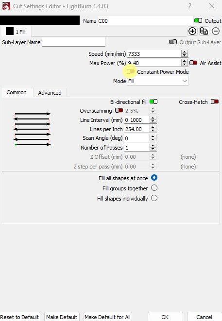 LightBurn Material test | IMS3D Printing & Laser Cutting/Engraving